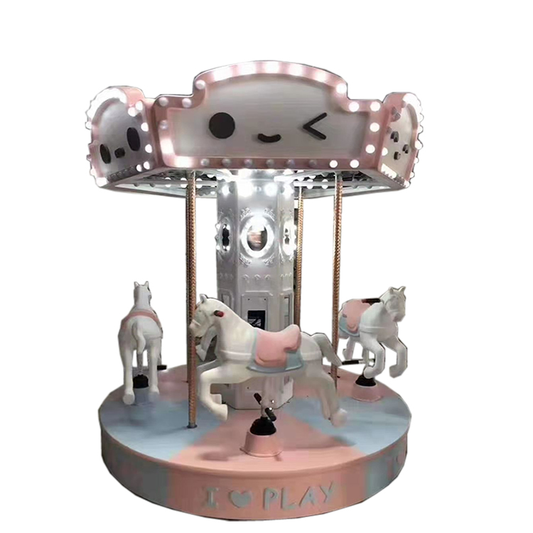 HOTFUN Mini Carousel | Kids' Merry-Go-Round, Small Amusement Ride ...